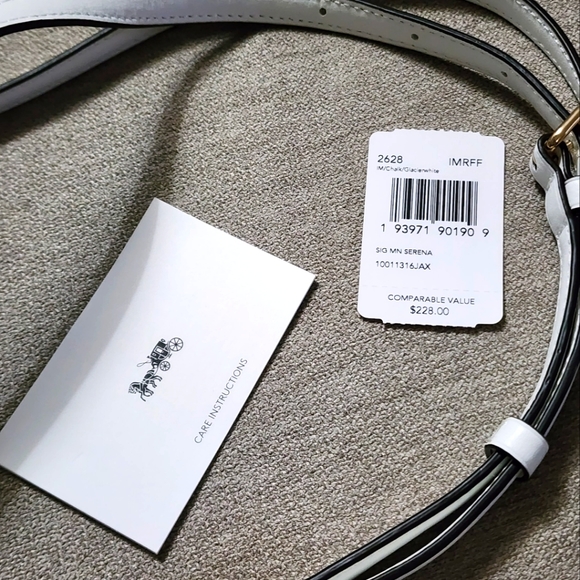 Coach | Bags | Coach White Leather Crossbody | Poshmark